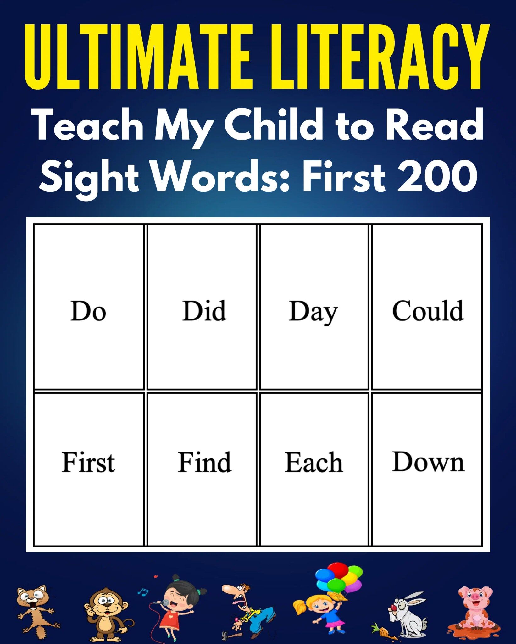 Teach My Child to Read. Fry's Sight Words: First 200 - Speech Therapy ...